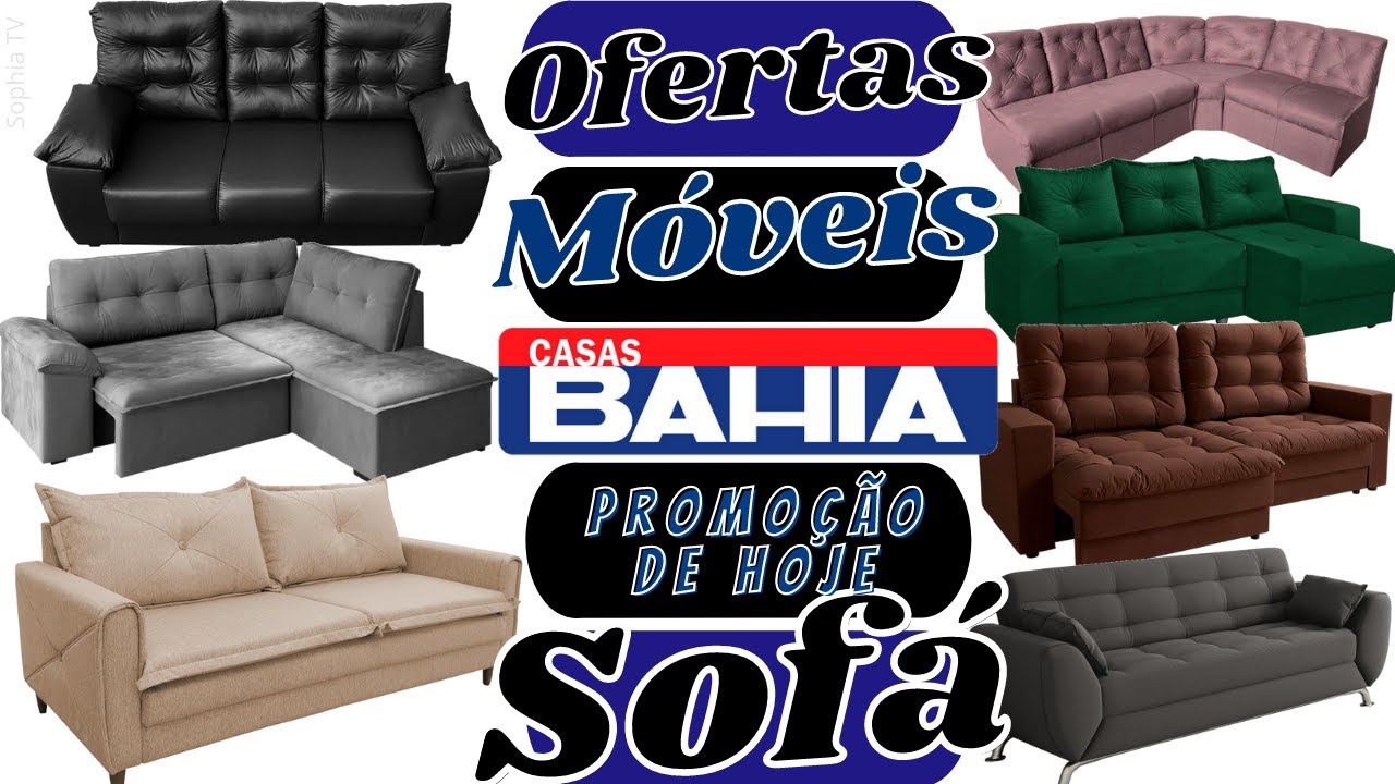 CASAS BAHIA OFERTA DO DIA MÓVEIS Novidades SALA DE ESTAR Sofá Promoção ...