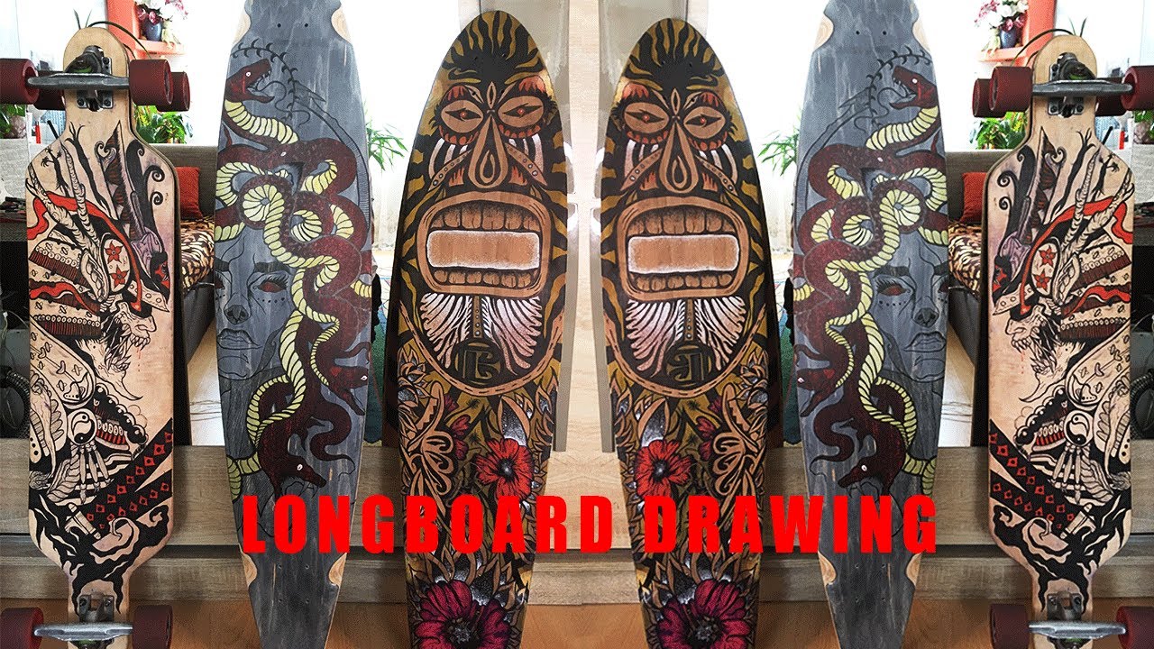 Longboard drawing - YouTube