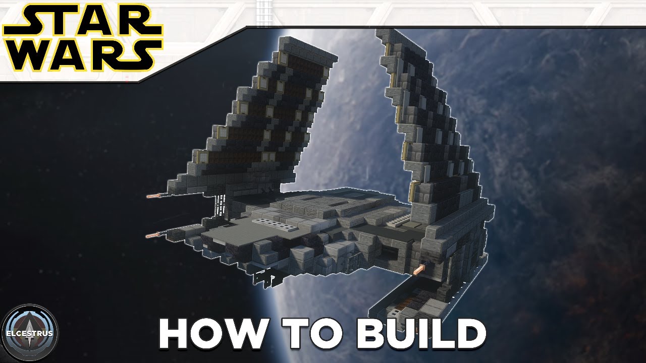 First Order TIE/es Echelon | Minecraft Star Wars tutorial - YouTube