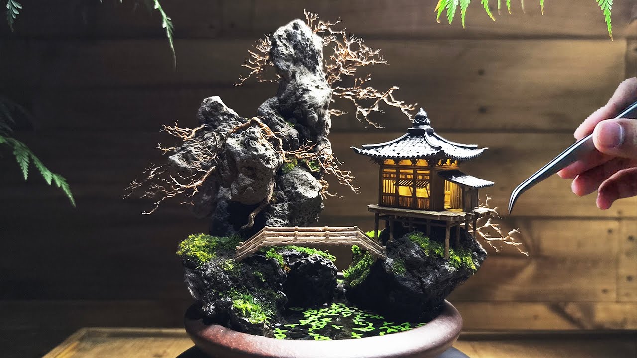 Discover the EASY Way to Make a Mini Cliff Garden | Micro landscape ...