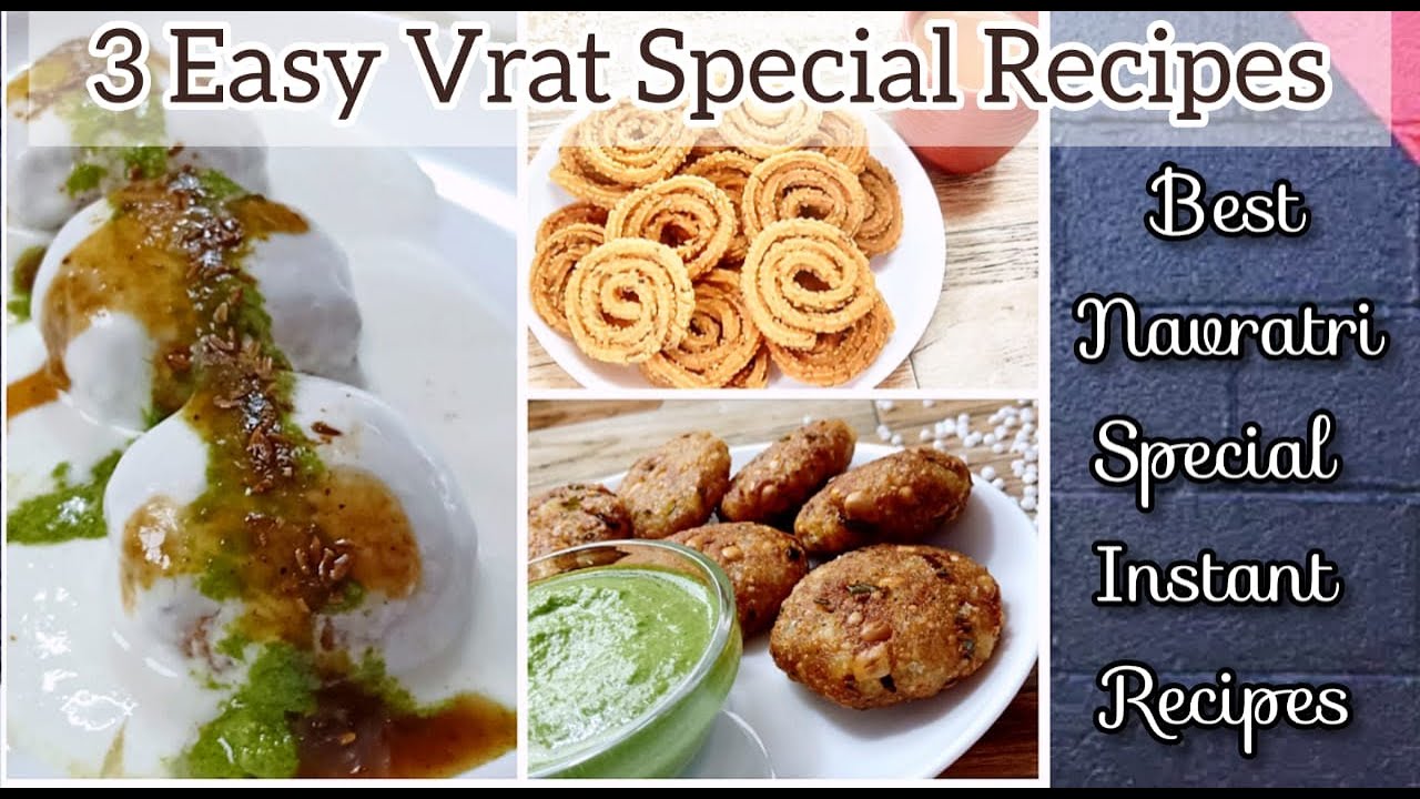 3 Easy Vrat Recipes - Dahi Vada, Sama Rice Chakli and Sabudana Vada ...