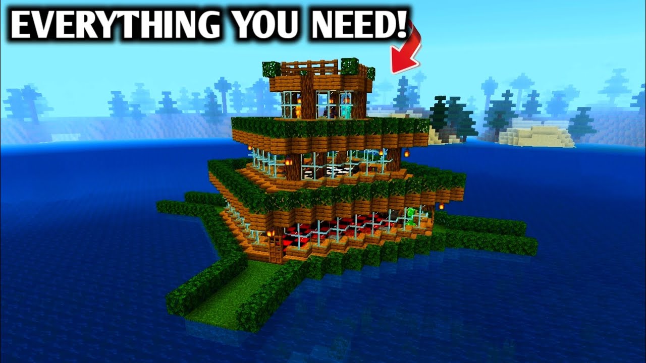 Minecraft: How To Build A underwater modern house 🏡| Minecraft new ...