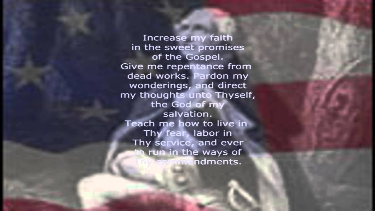 George Washington's Monday Morning Prayer - YouTube