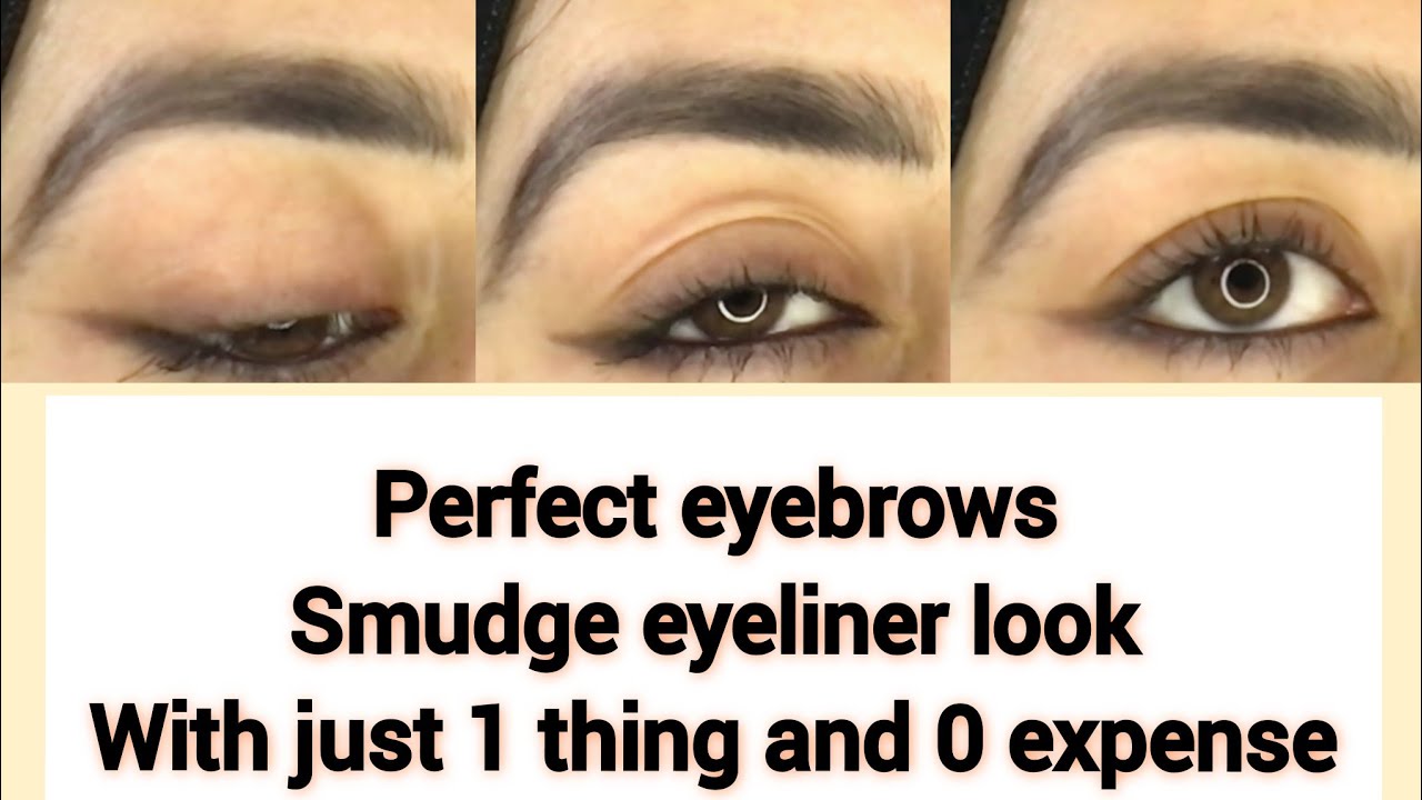 soft smokey smudge eye look and perfect eyebrows with just 1 product ...
