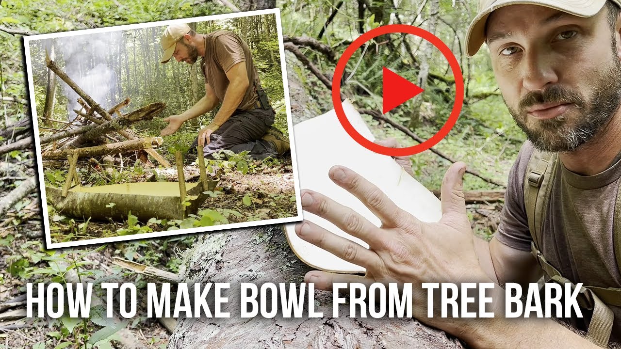 How to Make a Bowl From Tree Bark - YouTube