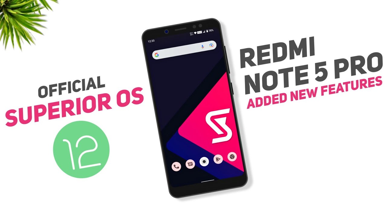 New Superior OS Official Update | Android 12 | Redmi Note 5 Pro | New ...