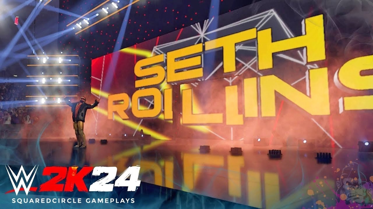 WWE 2K24 Seth Rollins Updated Entrance Graphics | New WWE 2K24 PC Mods ...