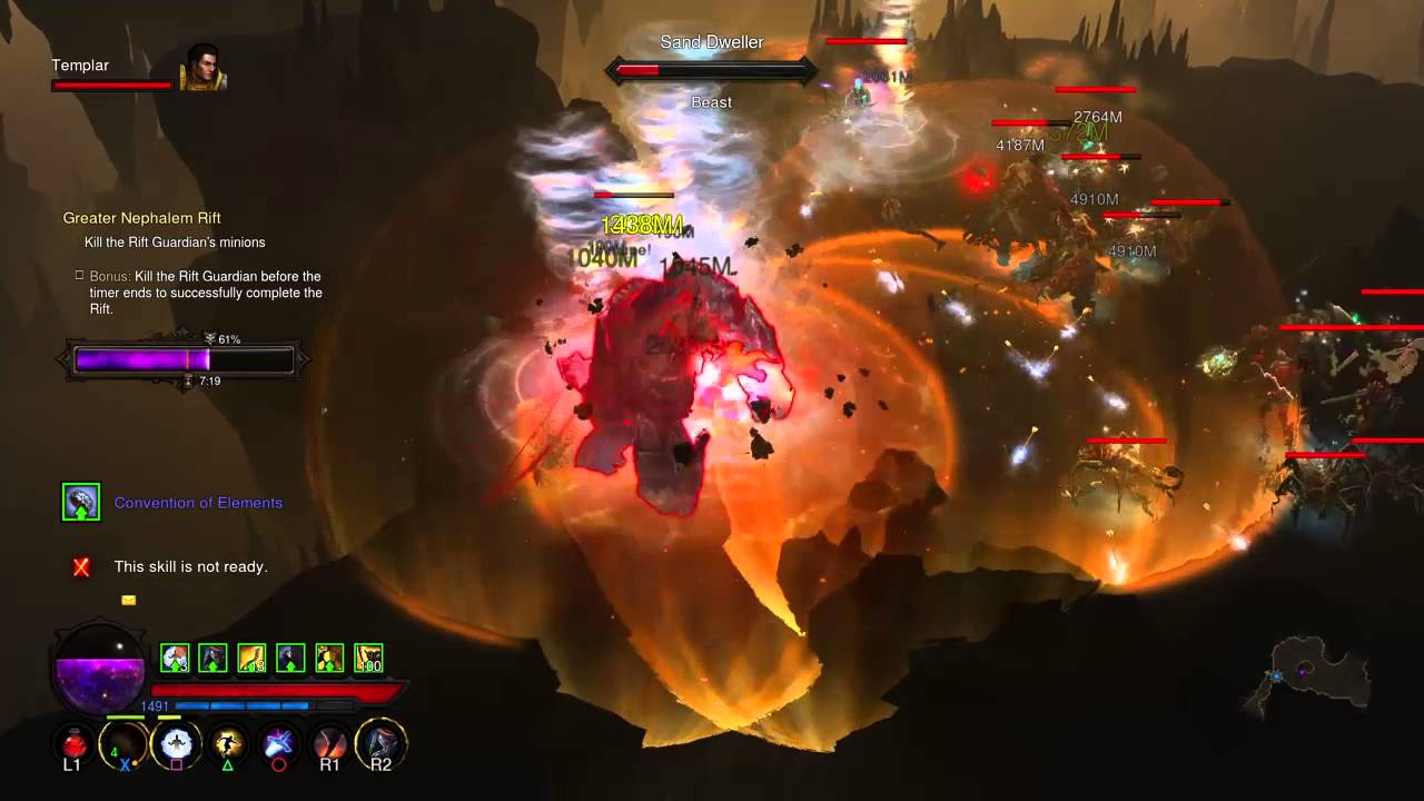Diablo 3 Wizard Greater Rift 93 Solo 2.4 - YouTube