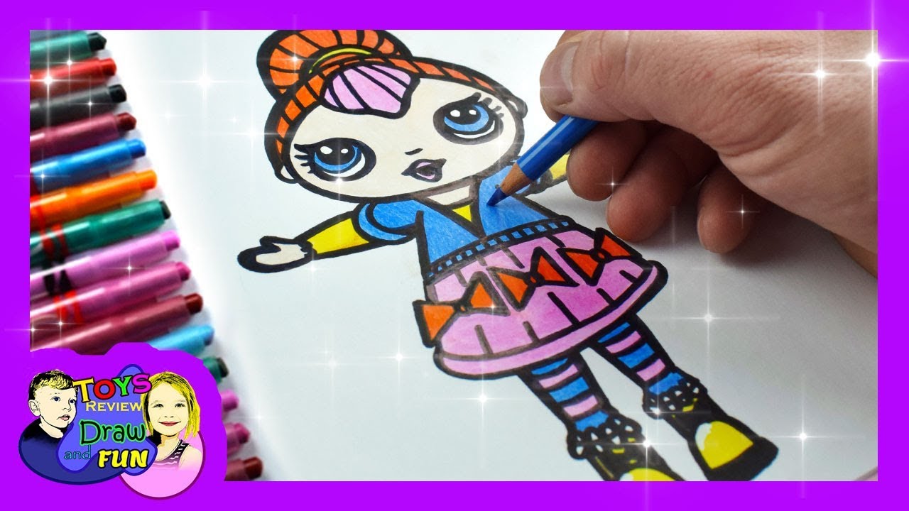 How to draw a LOL Surprise doll Neon - YouTube