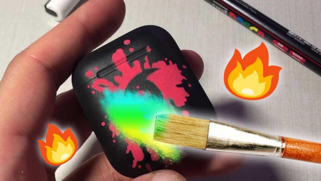 Painting My First AIRPODS Case - YouTube