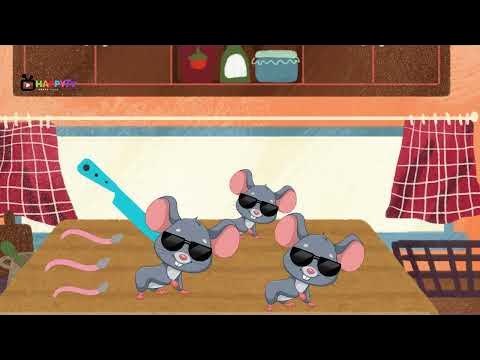 Three Blind Mice English Nursery Rhyme Song for Children with Lyrics ...