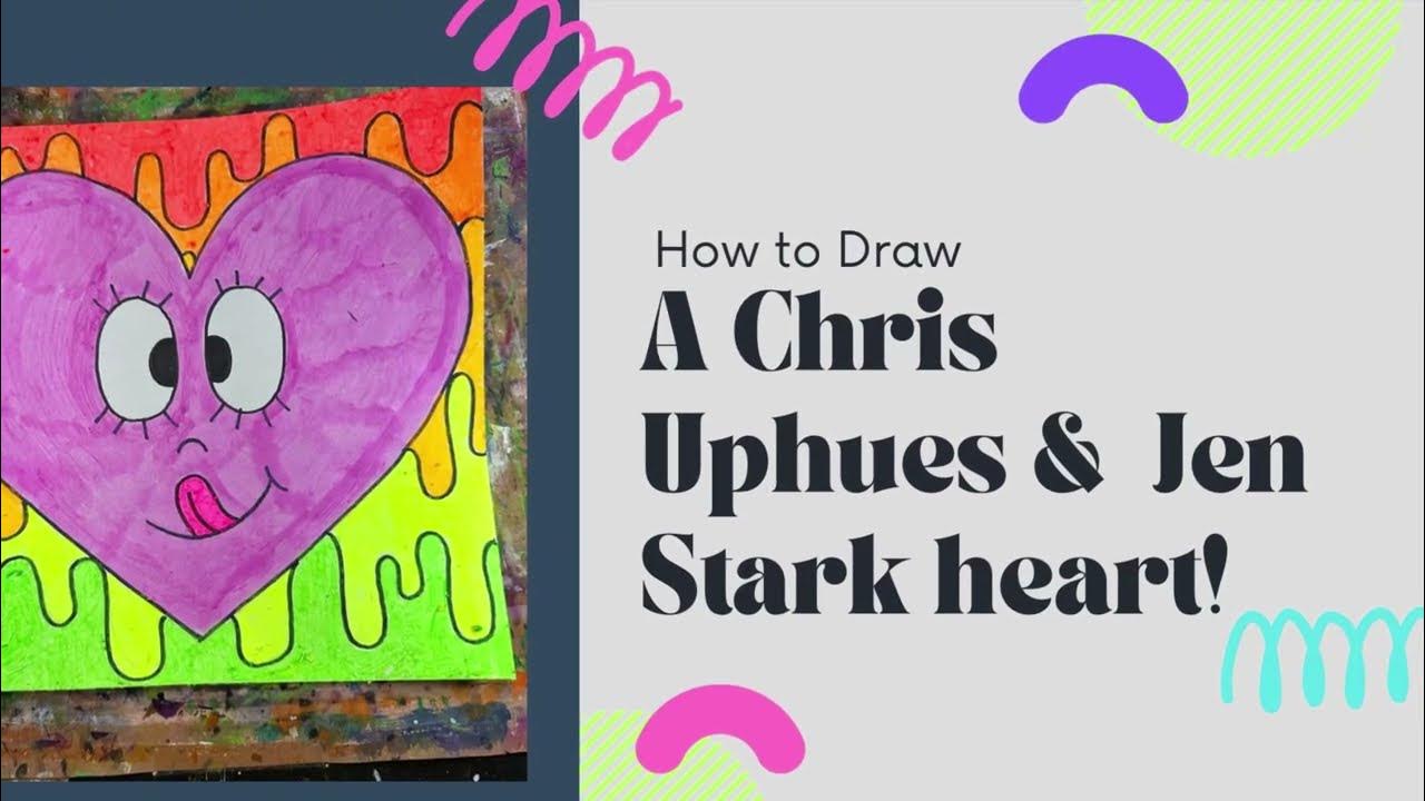 How to draw a Chris Uphues heart for kids! - YouTube