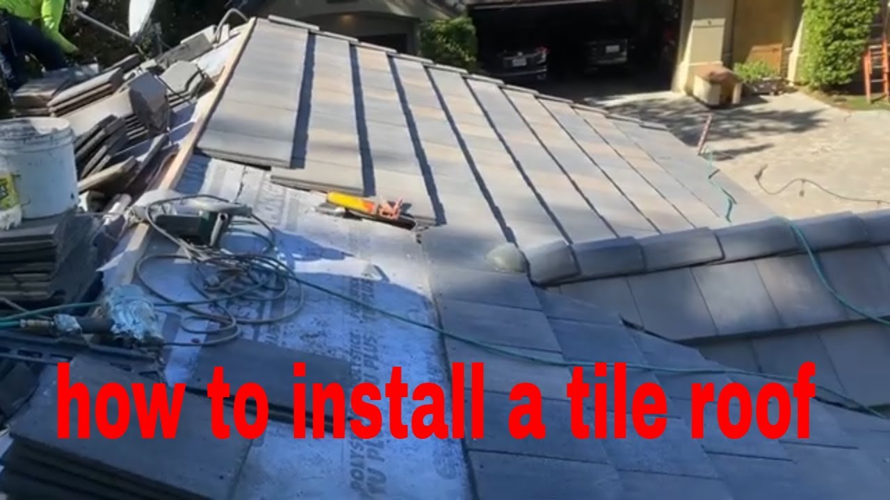 HOW TO INSTALL A TILE ROOF! watch this video! - YouTube