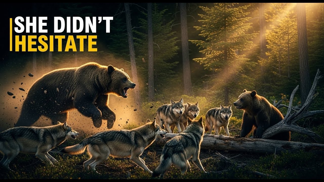 Wolf Pack Cornered a Young Bear — What the Mother Did Next Left ...