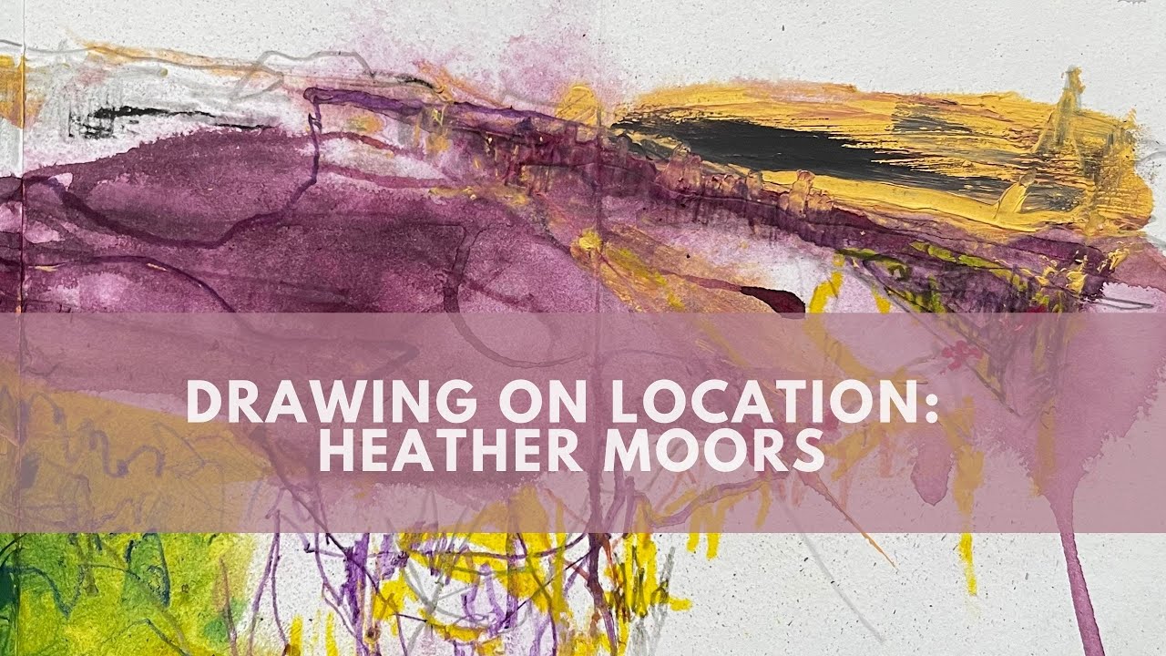 Drawing on location: heather moors - YouTube