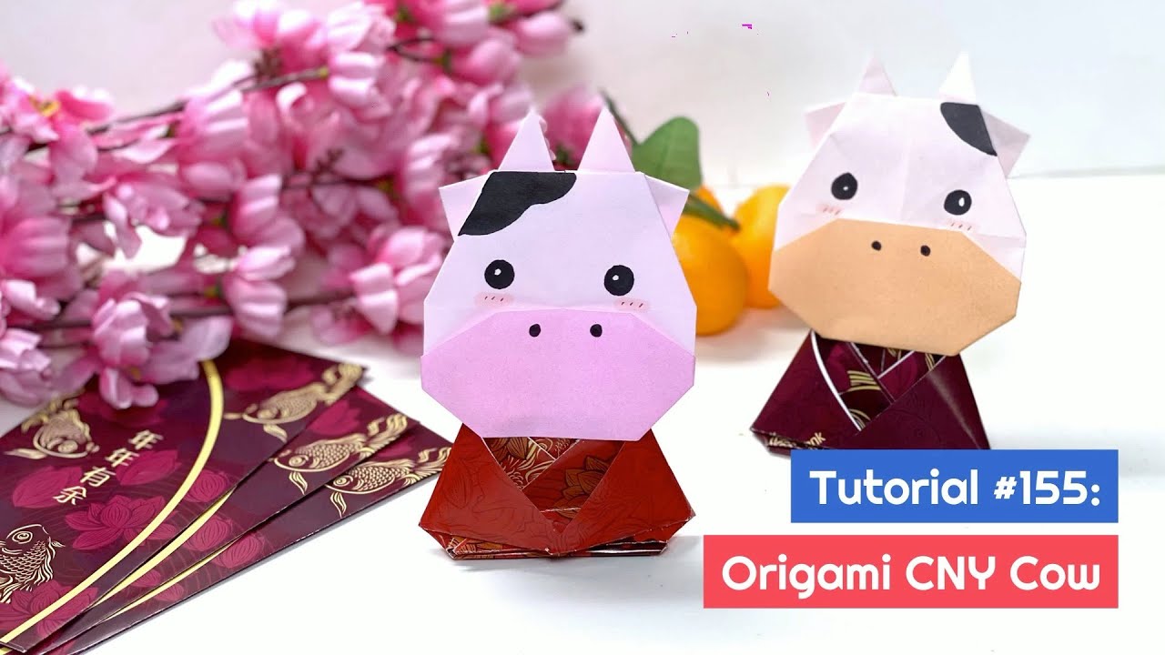 DIY Origami Chinese New Year Cow with Red Packet (Angpao) | The Idea ...