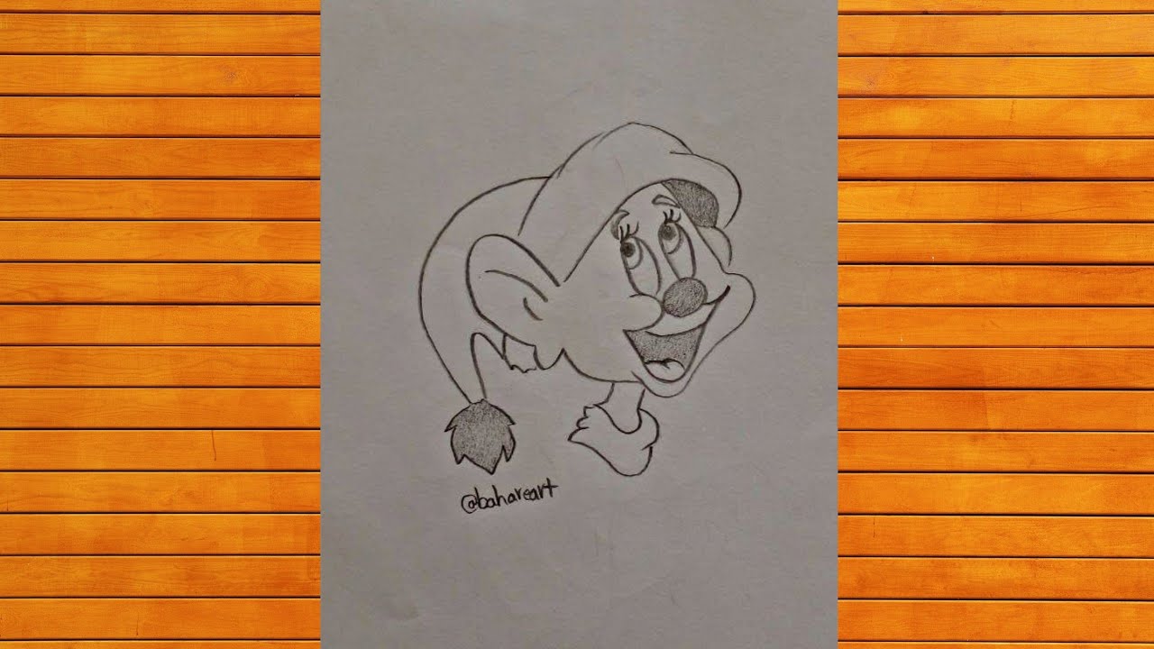 How to draw Dopey | easy anime drawing for beginners | bahareh arts # ...