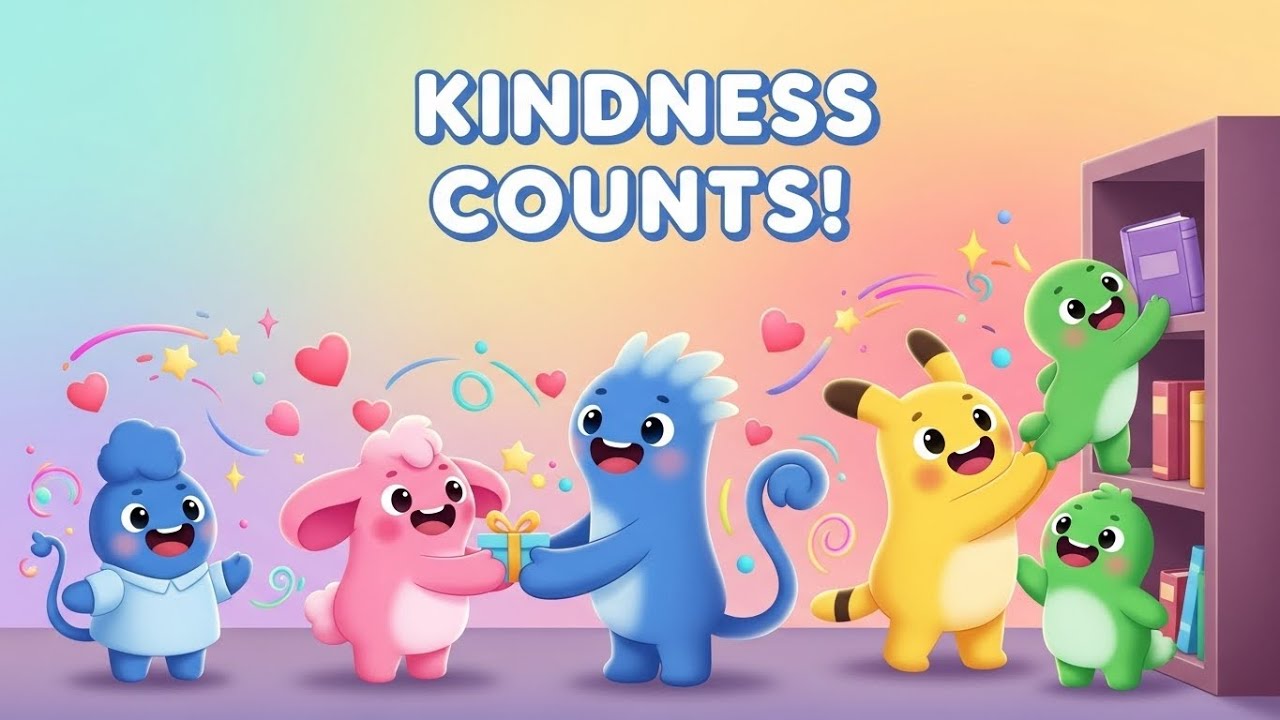 Kindness Counts 😊 | Learning Kind & Caring Behaviors for Kids | Happy ...