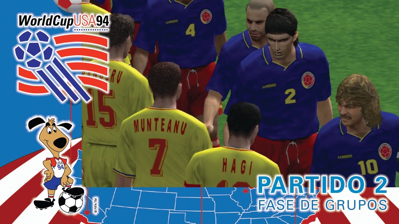 Mundial USA 94 con Colombia | PES 6 | Fase de Grupos | Rumania v/s ...