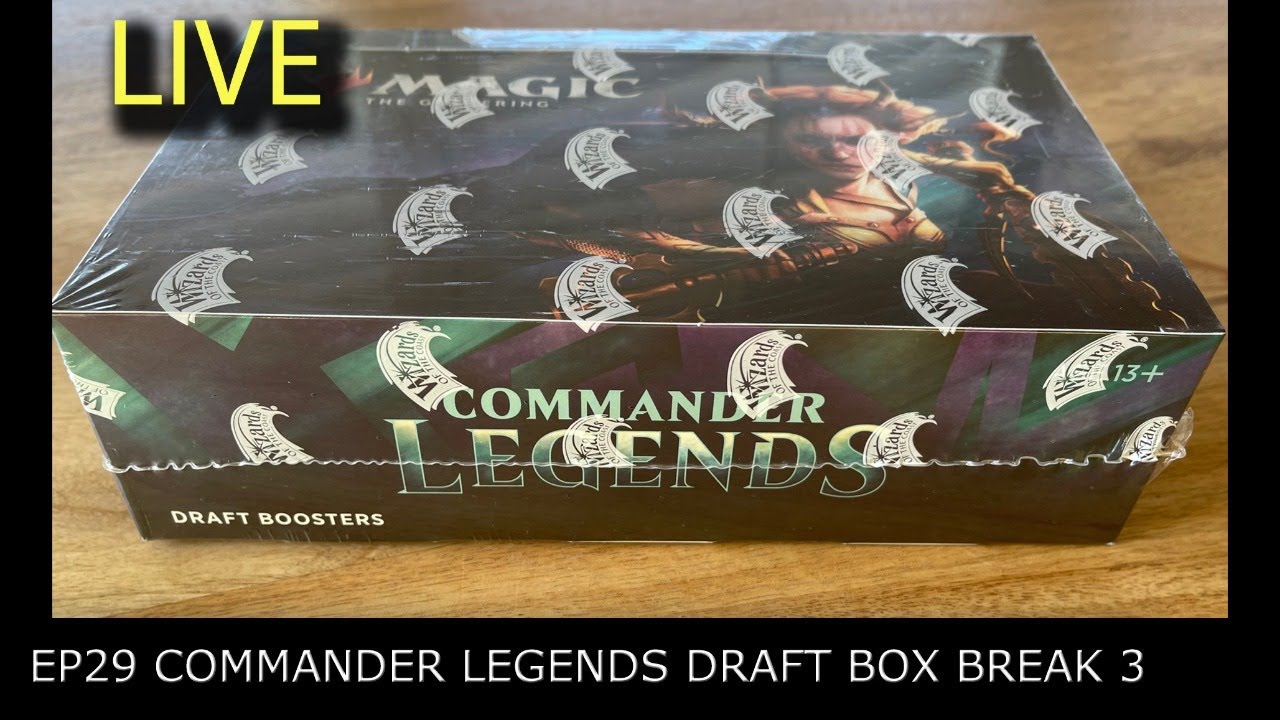 MTGMoxBox EP29 | Commander Legends Draft Booster Box LIVE Mana Drain ...