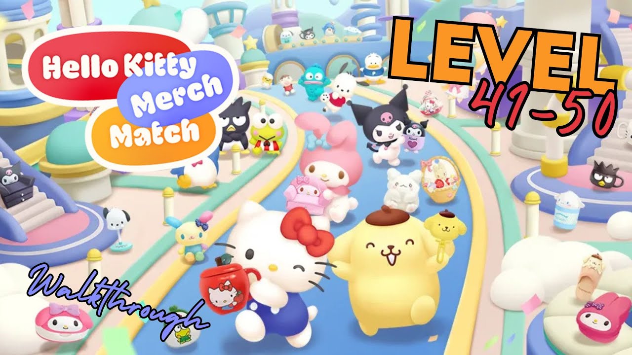 Hello Kitty Merch Match Level 41-50 - YouTube