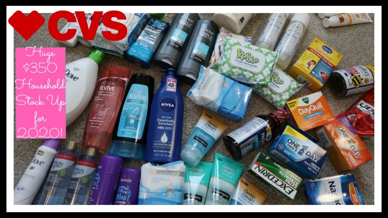 Huge $350 CVS Cosmetic Household Restock for 2020 | HAUL - YouTube