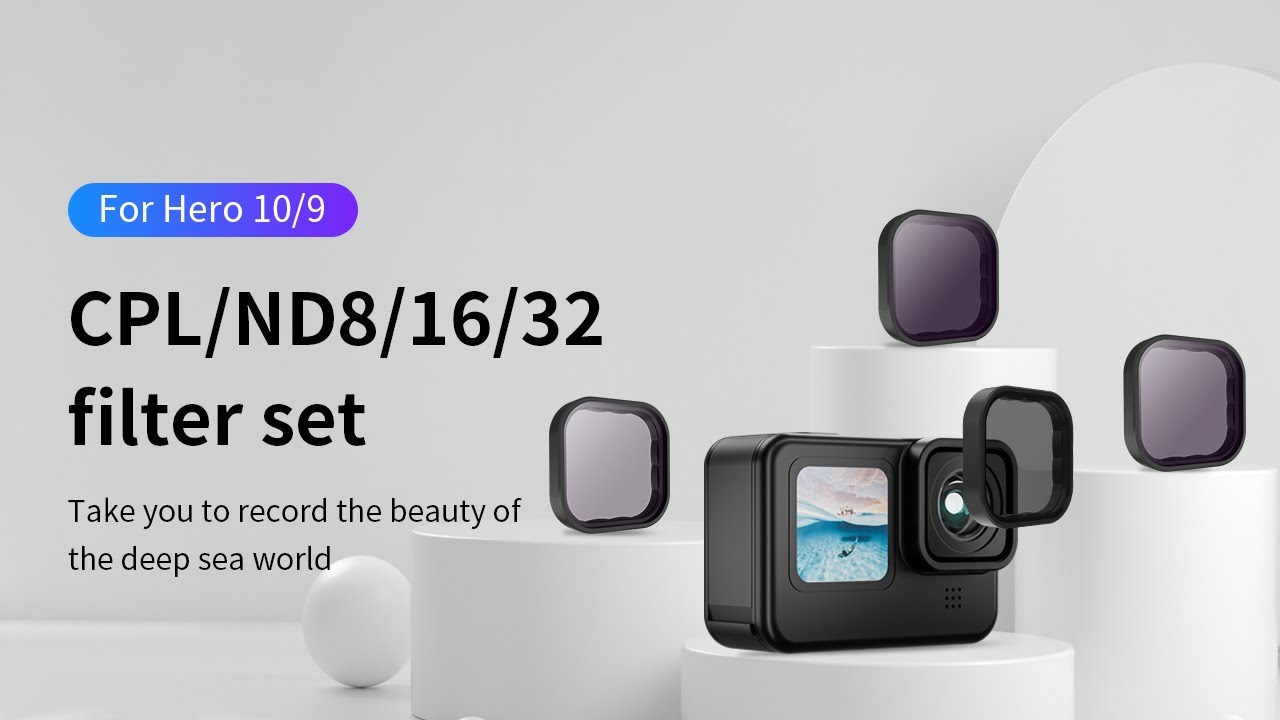 TELESIN GoPro 9/10/11 Pink Red Purple Waterproof Case Filter - YouTube