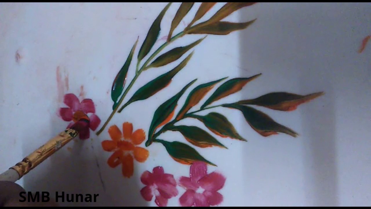 Flat Brush-Double Loading Leaf Making Technique(28) - YouTube
