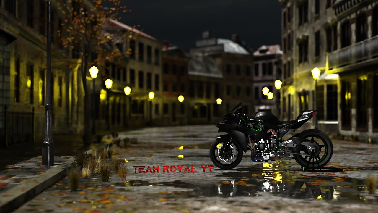 Kawasaki Ninja H2 3D Model (FBX) - YouTube