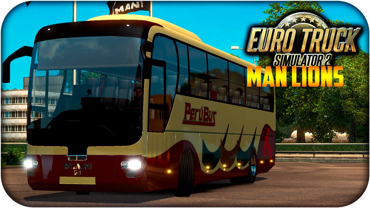 MAN LION’S COACH BUS | Euro Truck Simulator 2 | 1.23 - 1.24 - YouTube
