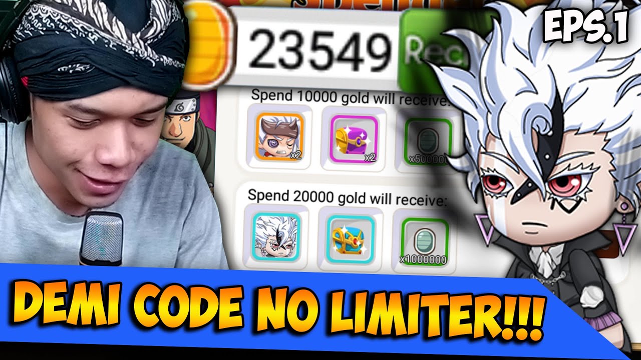 All In 20k Gold Demi Code No Limiter !!! Gacha CNL Eps.1 !!! Ninja ...