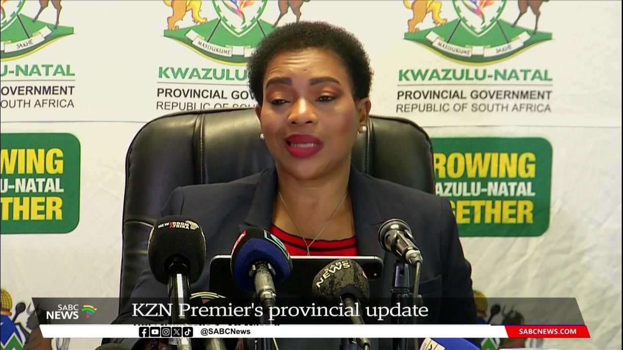 KZN premier Nomusa Dube-Ncube briefs media on key issues affecting the province - YouTube