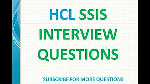 SSIS Interview Questions And Answers - YouTube