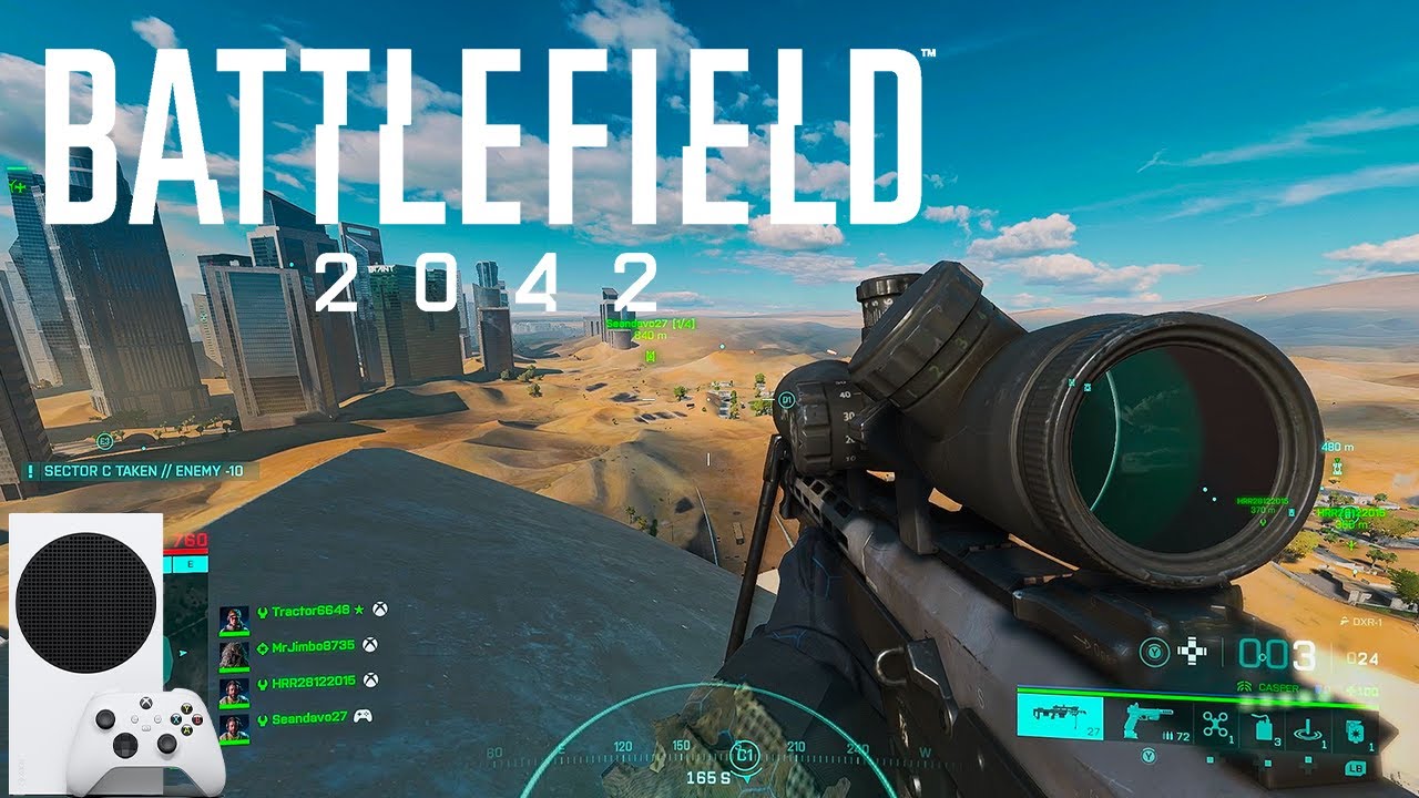 Battlefield 2042 Sniper Gameplay Xbox Series S - YouTube