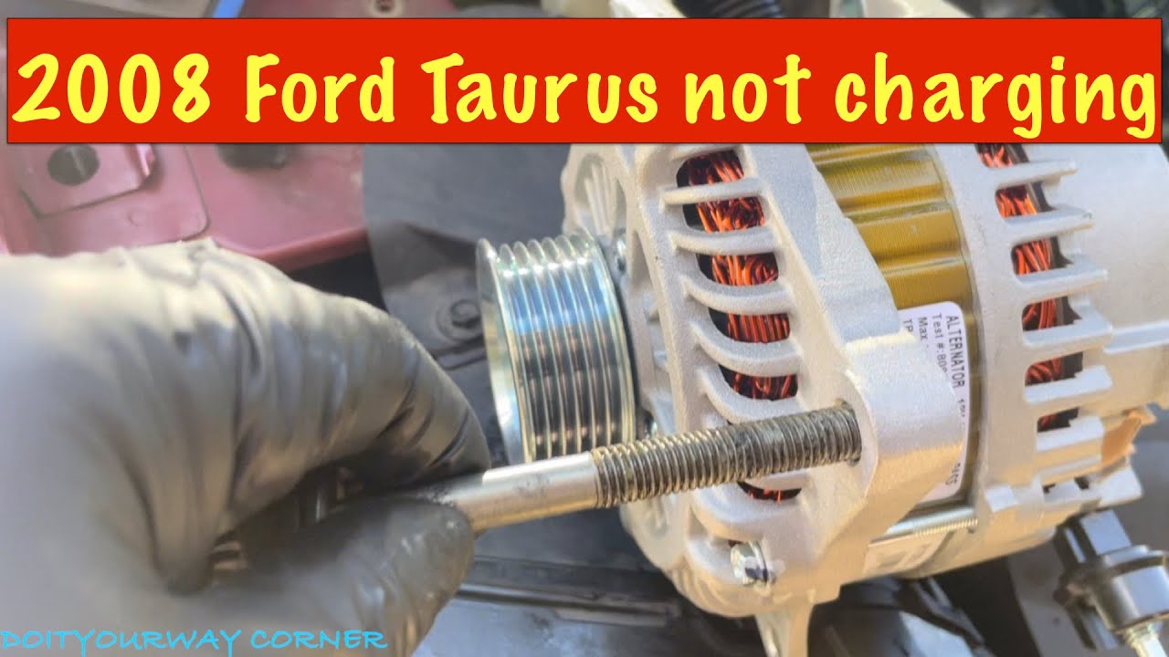 2008 Ford Taurus Alternator Replacement - YouTube