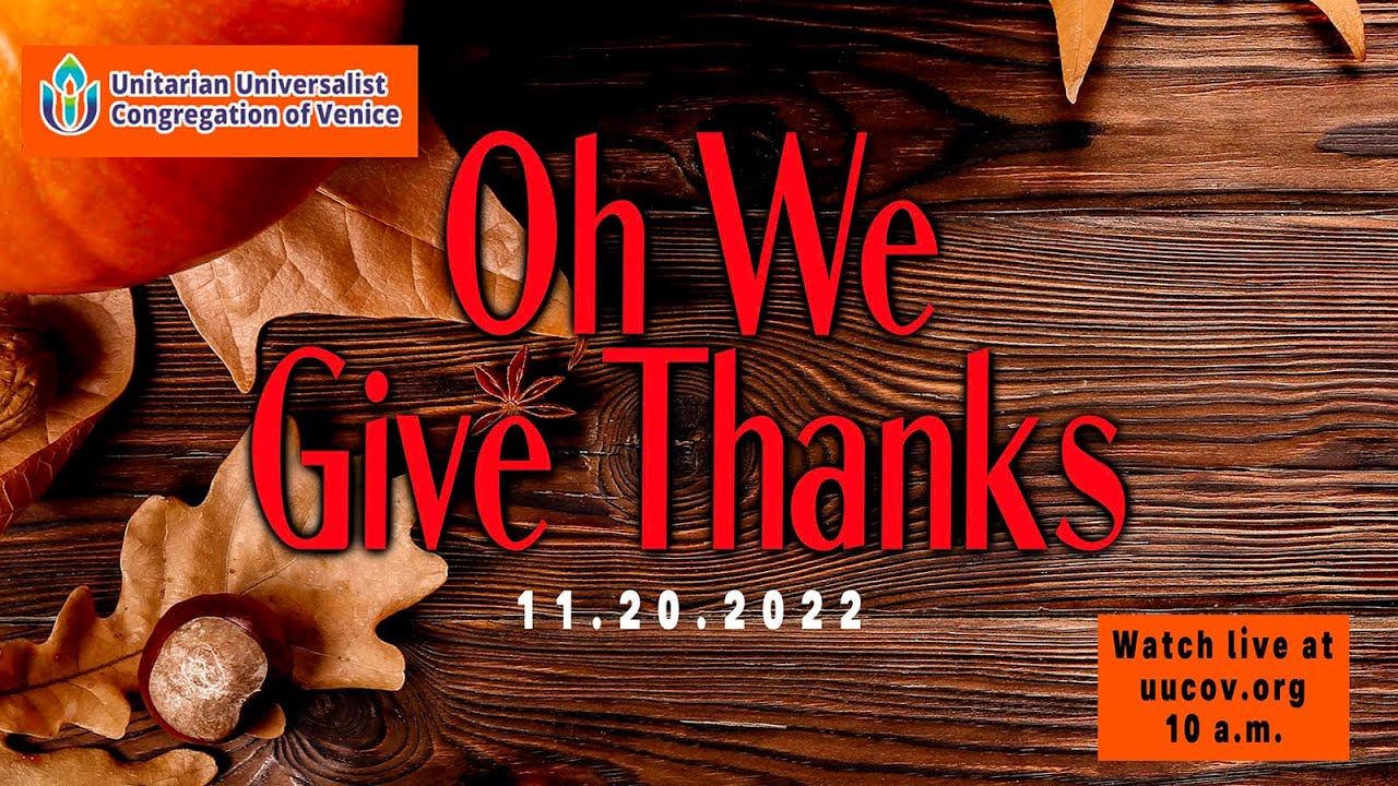 "Oh We Give Thanks" - YouTube