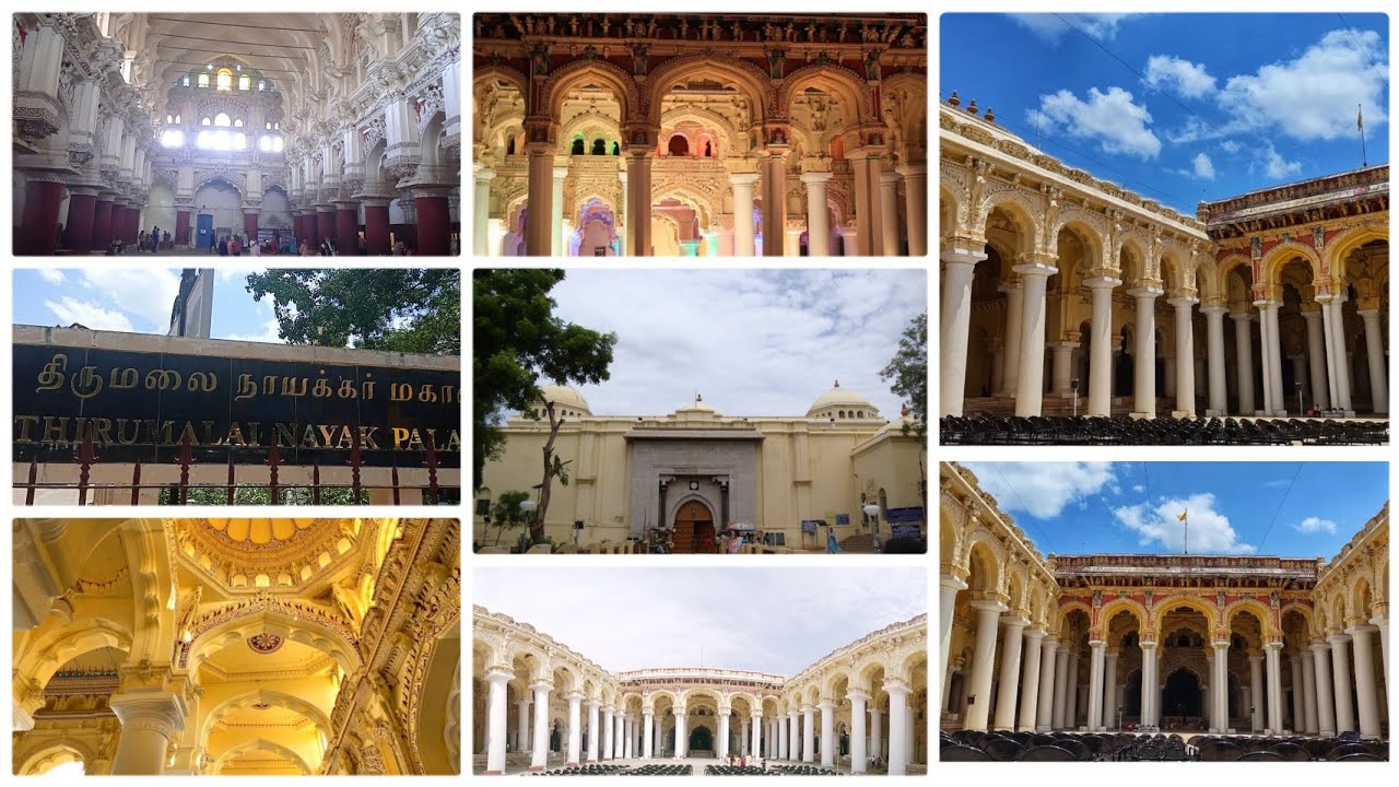 Thirumalai nayakar palace madurai ||Aayiram kaal mandapam || 1000 stone ...