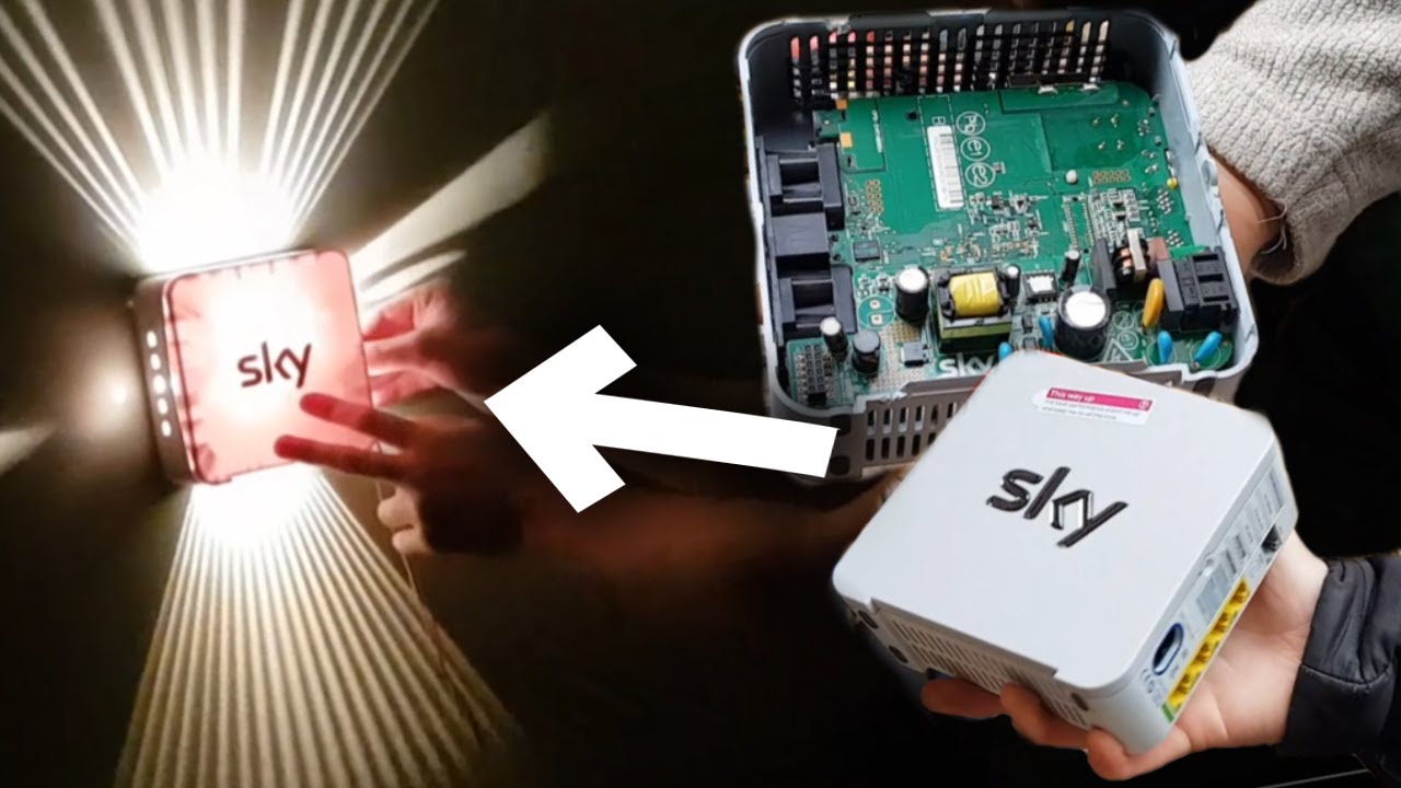 Sky WiFi Router Light Lamp MOD - Whats Inside a WiFi Box? Tare Down ...