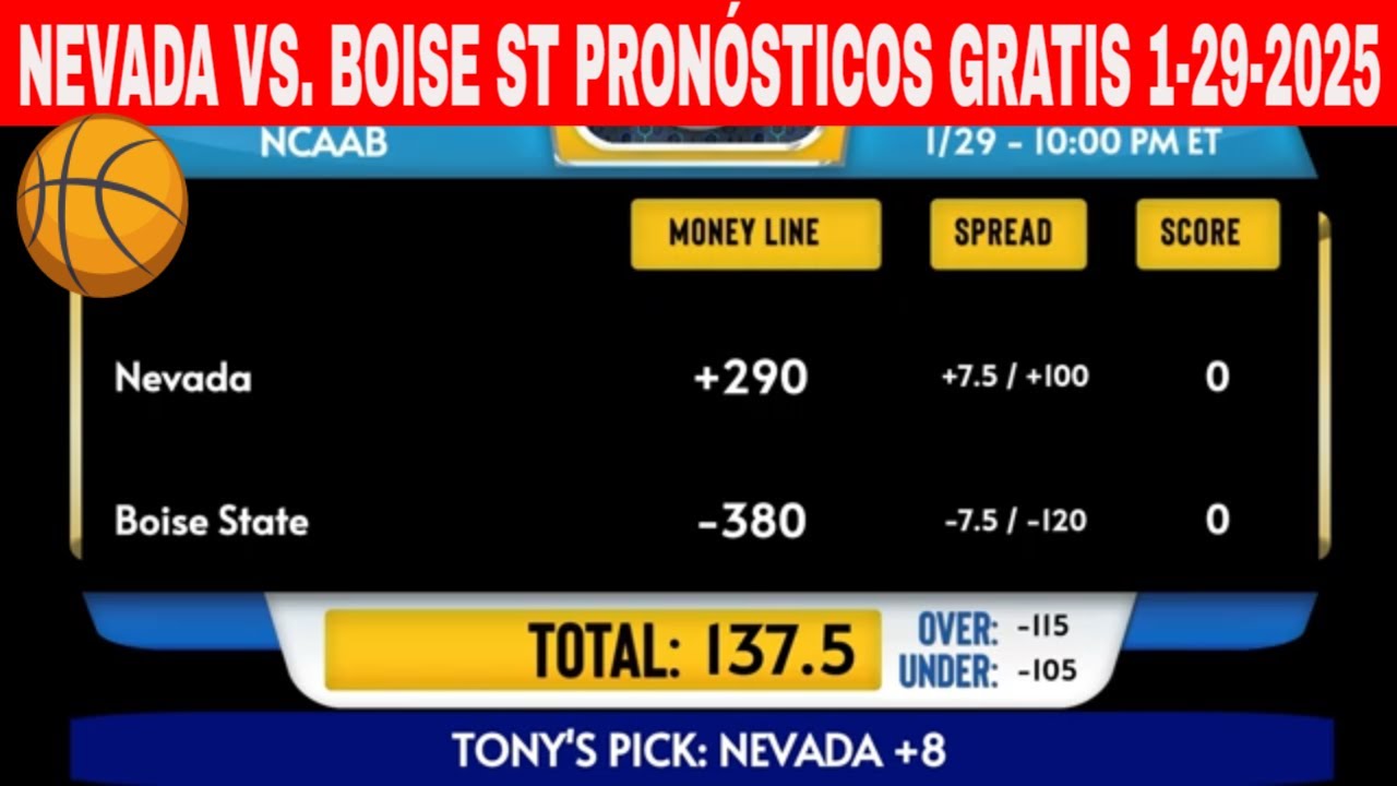 Nevada vs Boise St 1/29/2025 Pronósticos GRATIS de Baloncesto ...