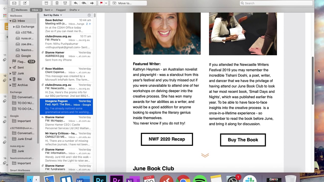 Book Club Newsletter - YouTube