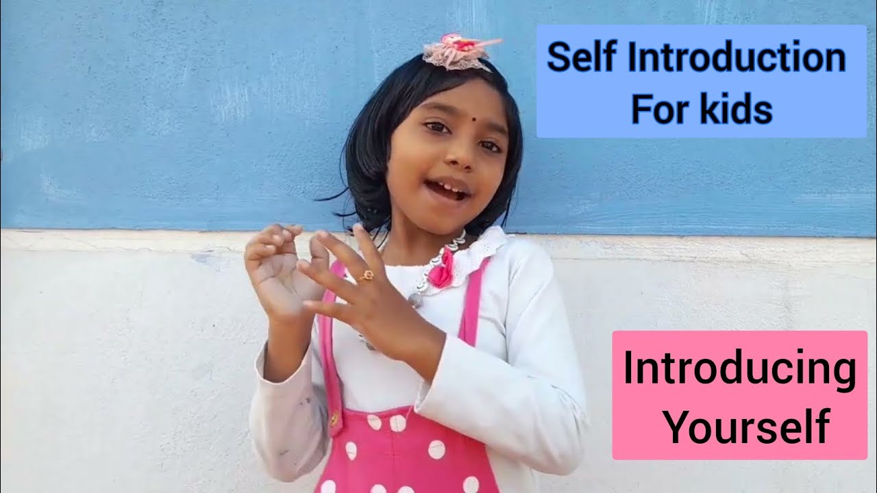 Self introduction for preschoolers / few lines about myself/ kids Time ...