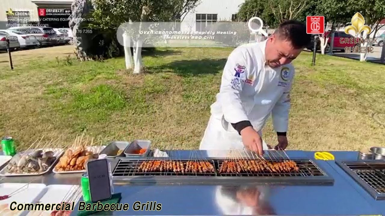 Smokeless Commercial Barbecue Grills Oven Stainless Steel For ...