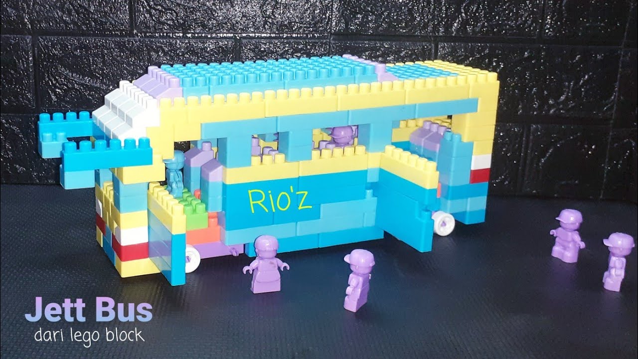 Membuat Jett Bus besar dari lego block - YouTube