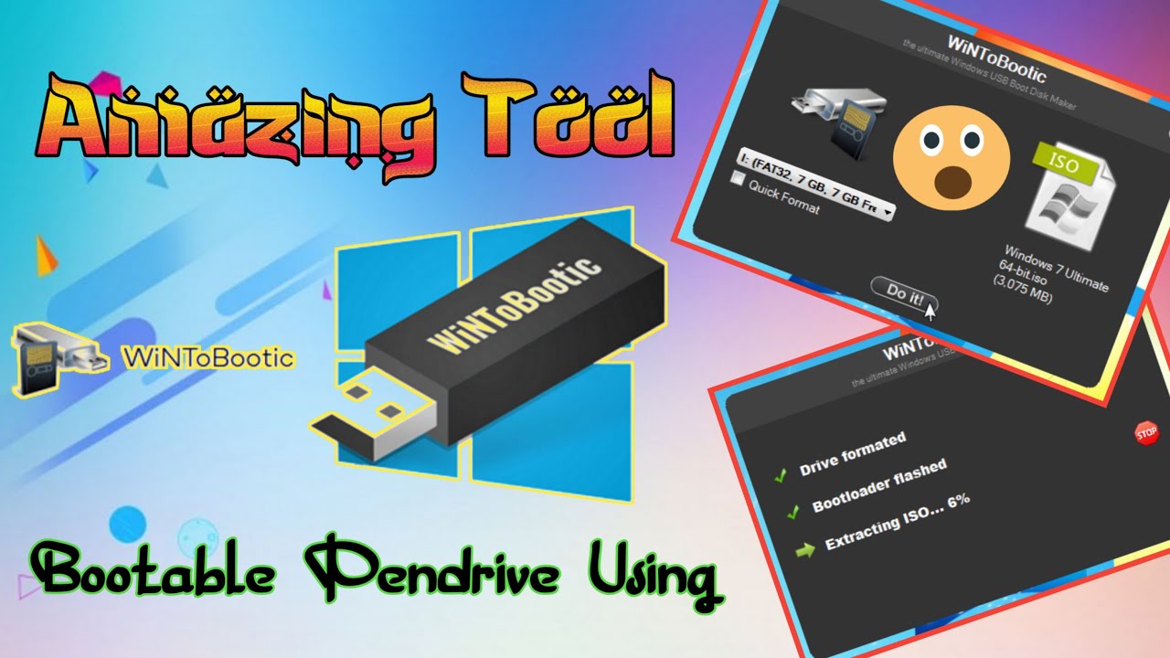 How to Create a Bootable USB Flash Drive For Windows 7 with WiNToBootic ...