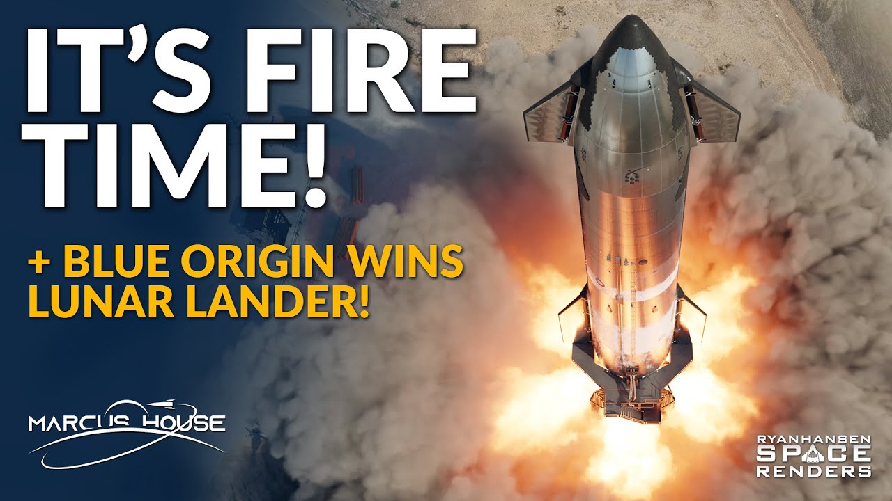 Spacex Starship Static Fire Prep Nasa Blue Origin Announcement Of