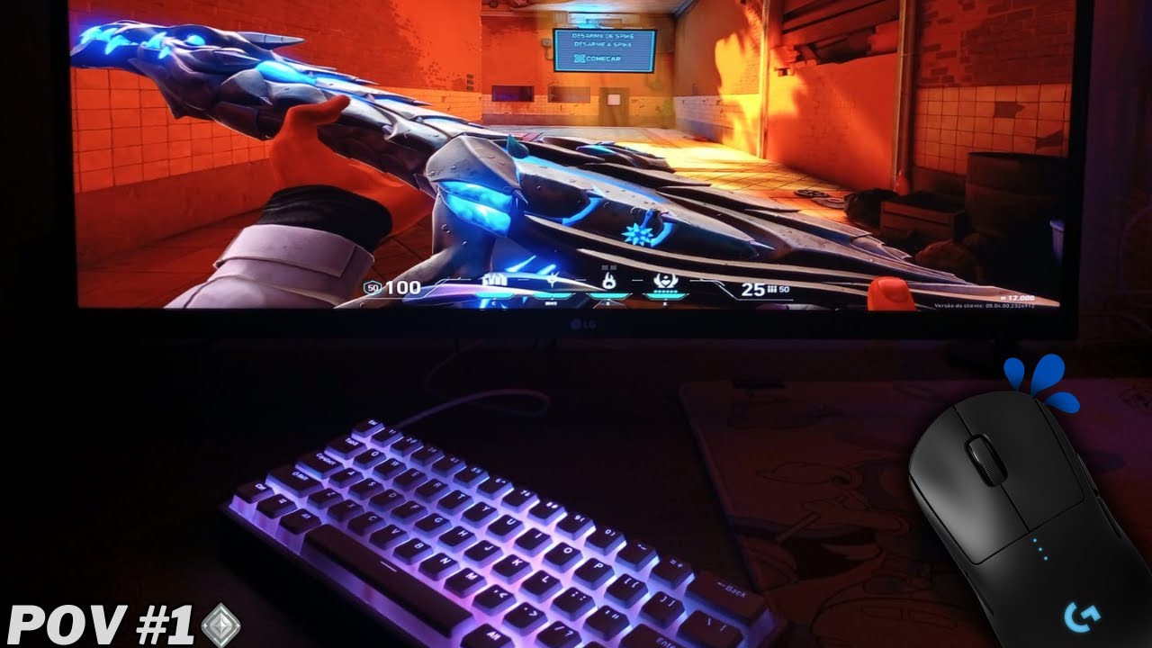 POV VALORANT: Prata com Mouse de PRO PLAYER - Logitech G Pro Wireless ...