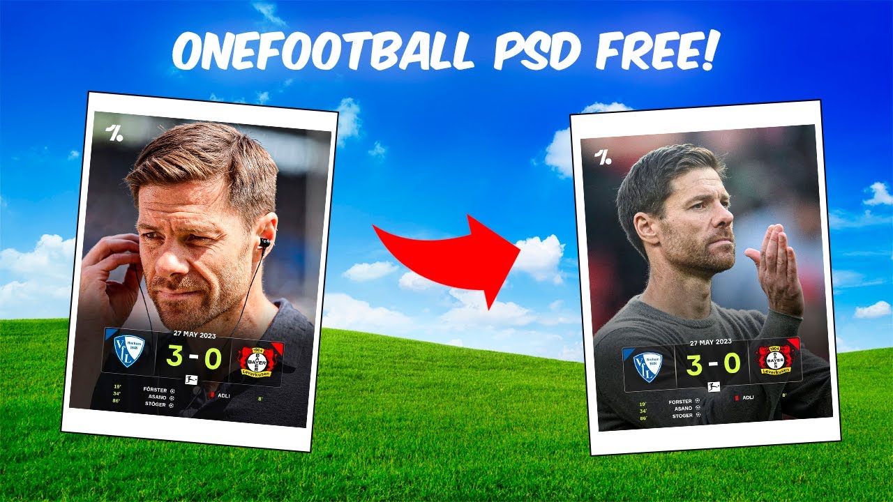 Free PSD 💥 | OneFootball Design 🟢 | Tutorial (Full-Time) - YouTube