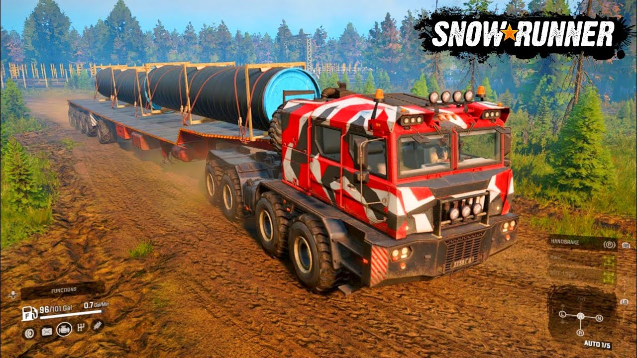 SnowRunner - KOLOB 74760 Powerful Truck Transports An Oversized Long ...