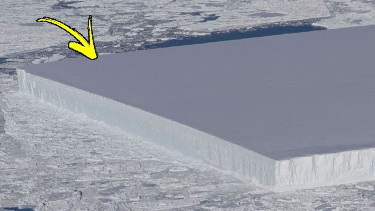 NASA Discover Mysterious Looking Iceberg In Antarctica - YouTube