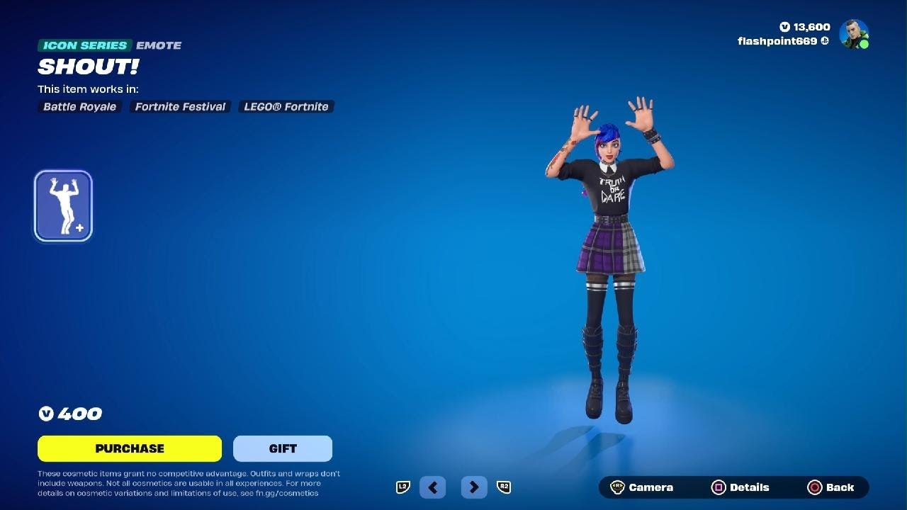 Fortnite Shout Emote Showcase - YouTube